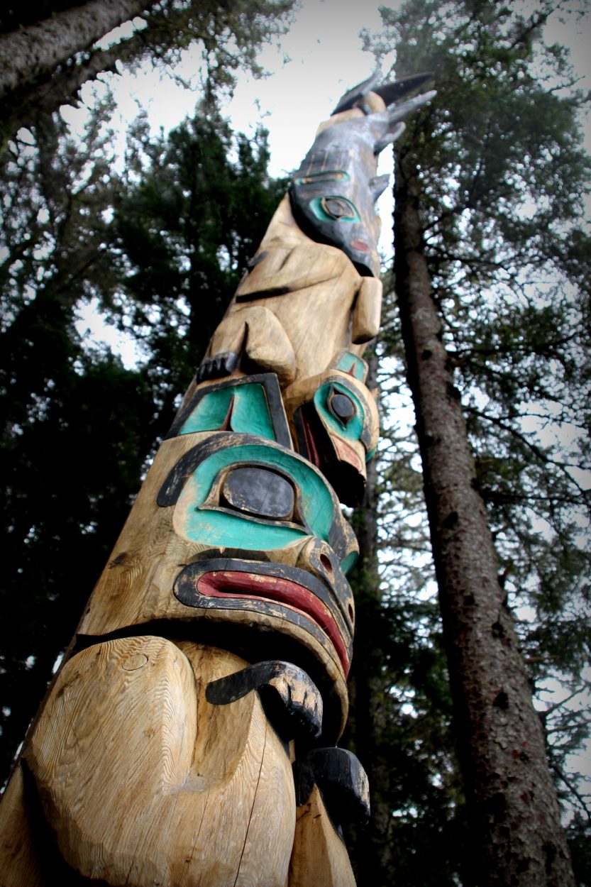 A Totem Pole Returns: After 30 years, Raven Shark pole back in Sitka - KCAW
