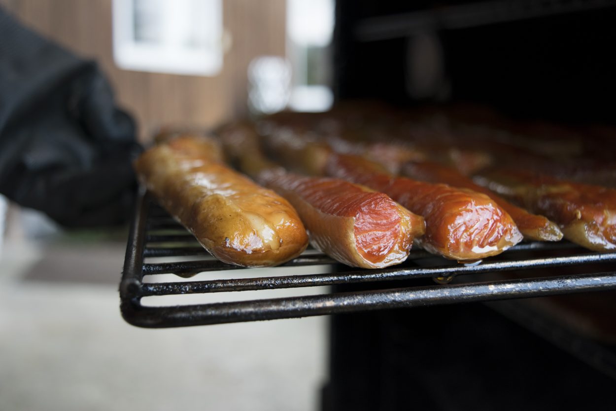 Smoked salmon bellies with Jerry Fleming - KCAW