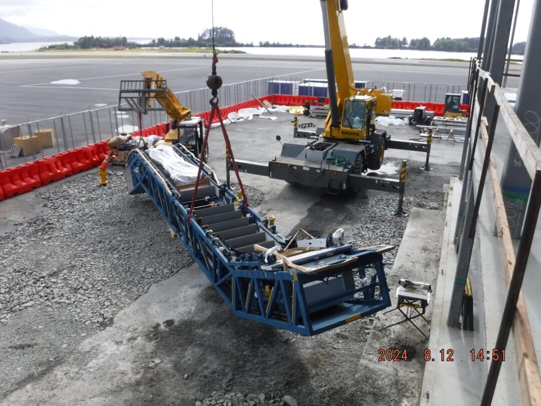 Airport renovation project 'escalates' with Sitka's first escalator - KCAW