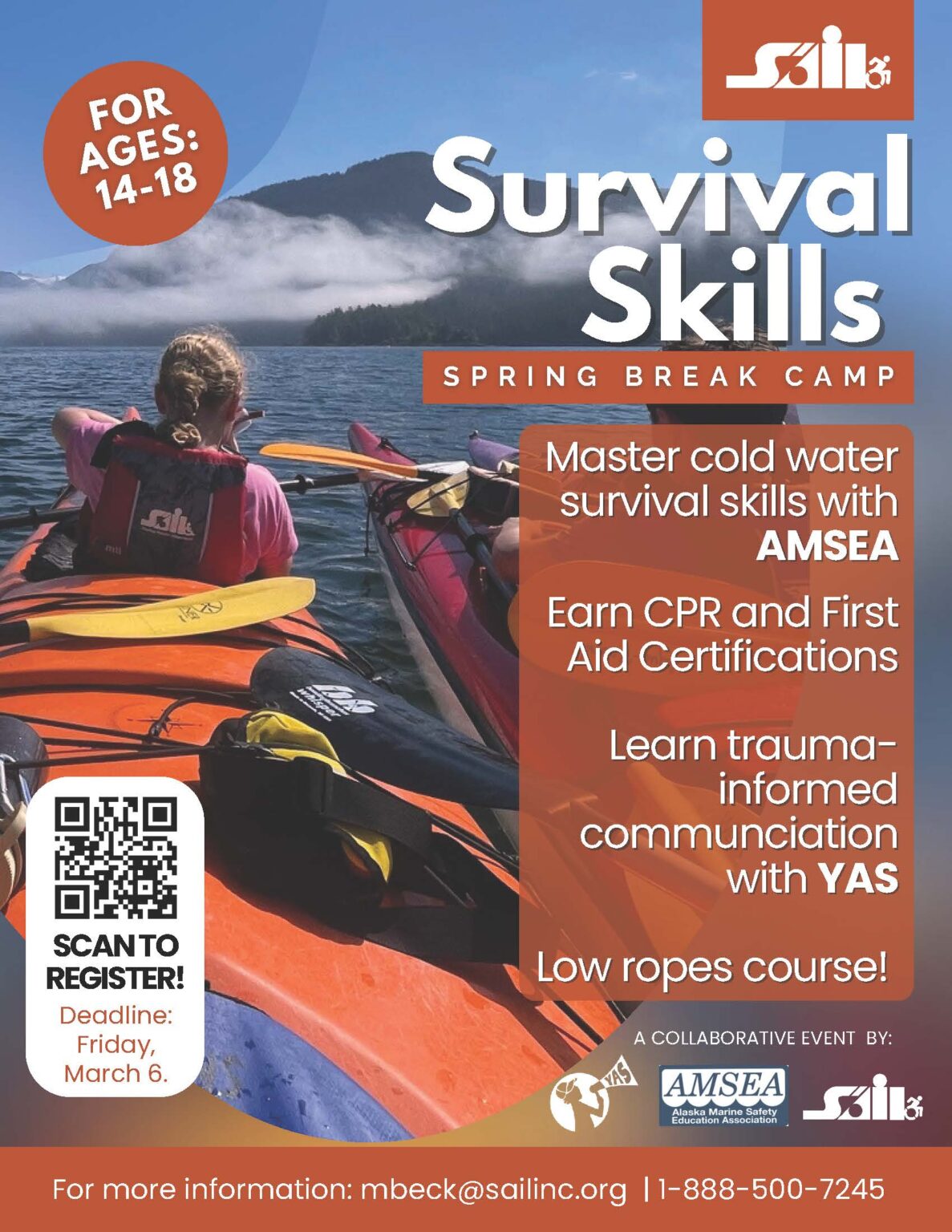 YAS and SAIL hold survival skills camp for high schoolers over Spring ...